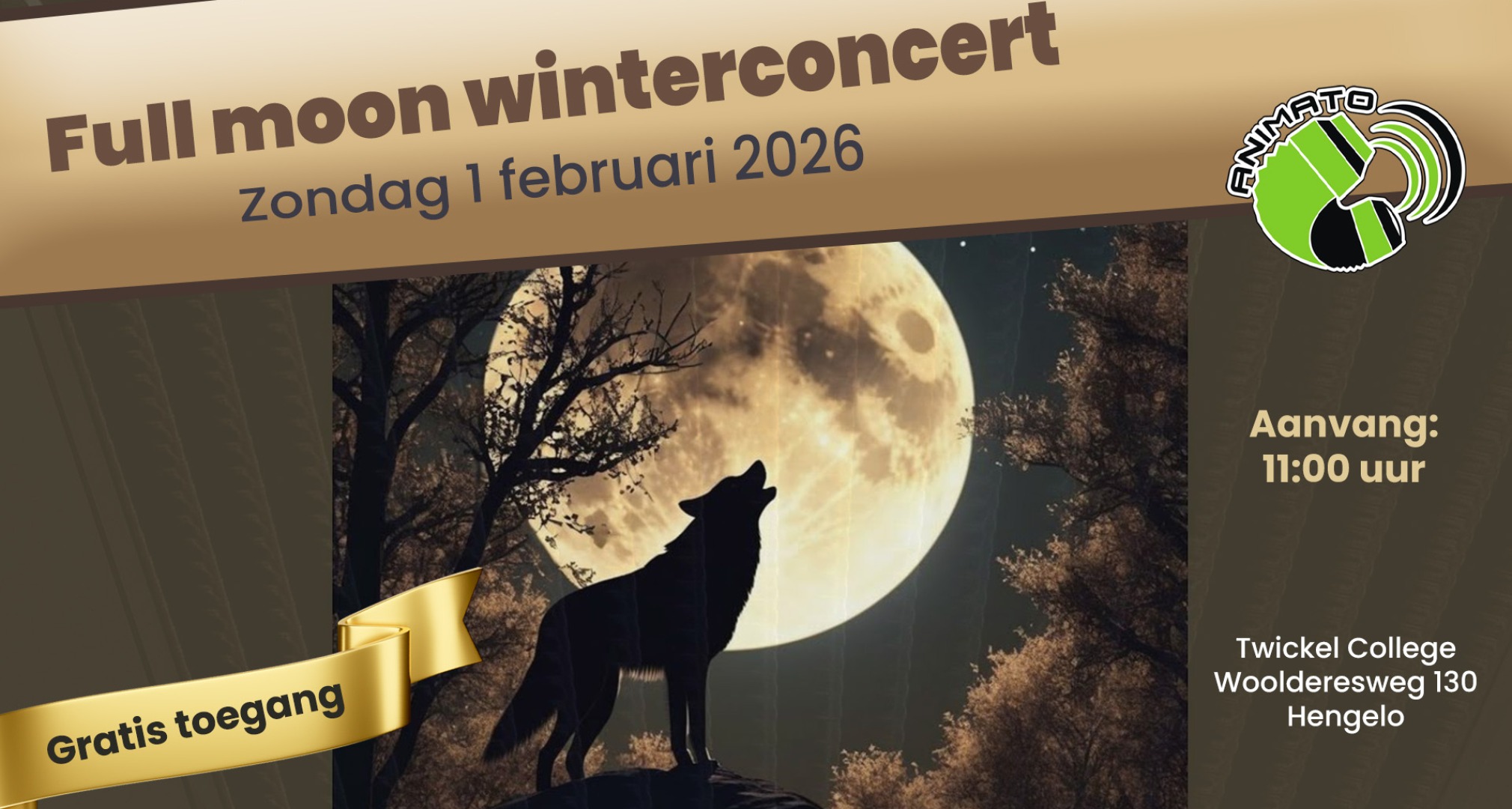 Full Moon Winterconcert - 1 feb 2026 - Visit Twente